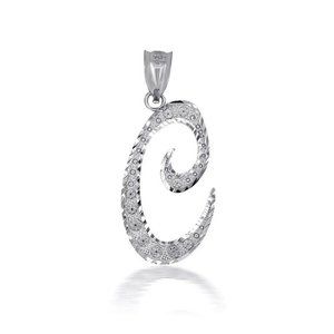 Element Shine | Jewelry | 925 Sterling Silver Cursive Initial Letter C ...